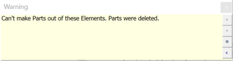 Revitでは、「これらの要素からパーツを作成できません[...]」