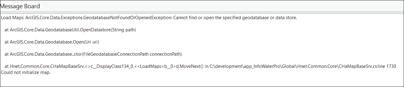 Error encountered when importing InfoWater model to InfoWater Pro