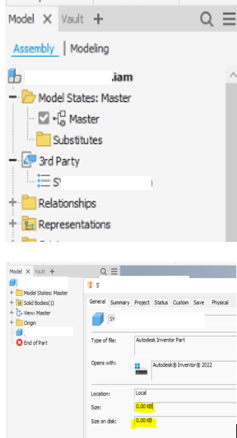 BOM not created for new Items in Vault