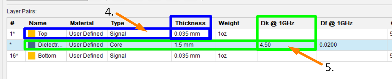 How to implement specific impedance in differential pair wiring in Fusion