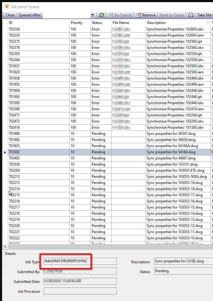 Vault Job Queue Contains Jobs In Pending State 