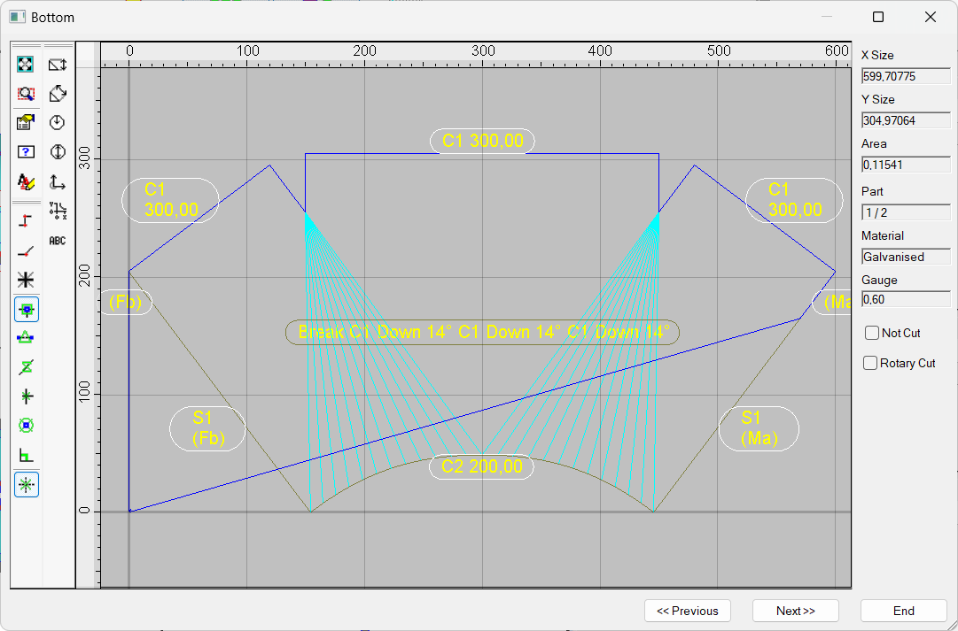 Incorrect developments when Seam Allowances are negative in CAMduct