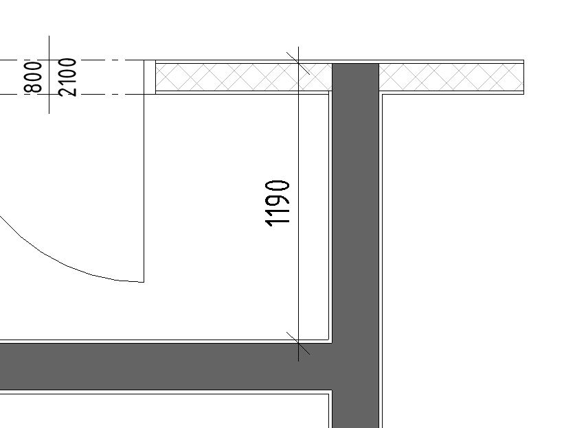 Wall length changes when switching to Structural view discipline in Revit