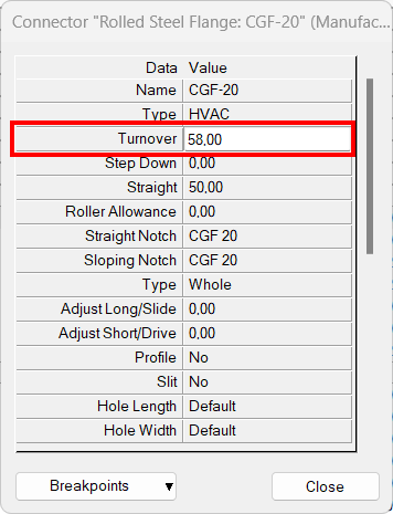 Connector settings don't affect the straight duct length as expected in ...