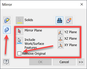 Mirroring an Inventor part and having it independent from the original part