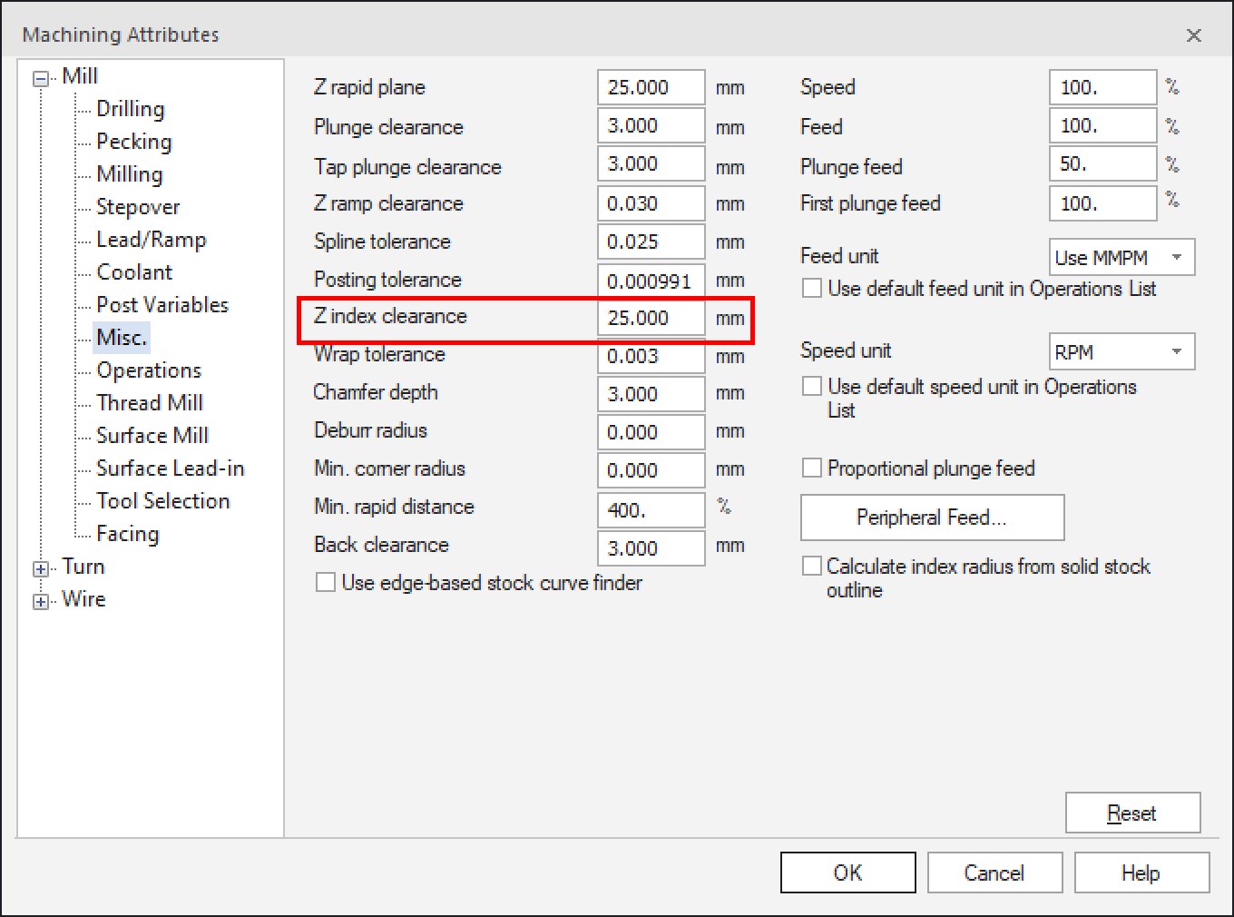 3D simulation shows an inconsistent tool gouging or collision into the part in FeatureCAM