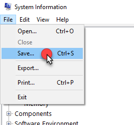 How to obtain a System Information file (NFO) for diagnostics and ...