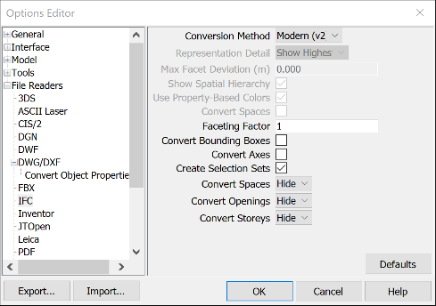 在Navisworks 2023及更高版本中找不到Revit IFC选项