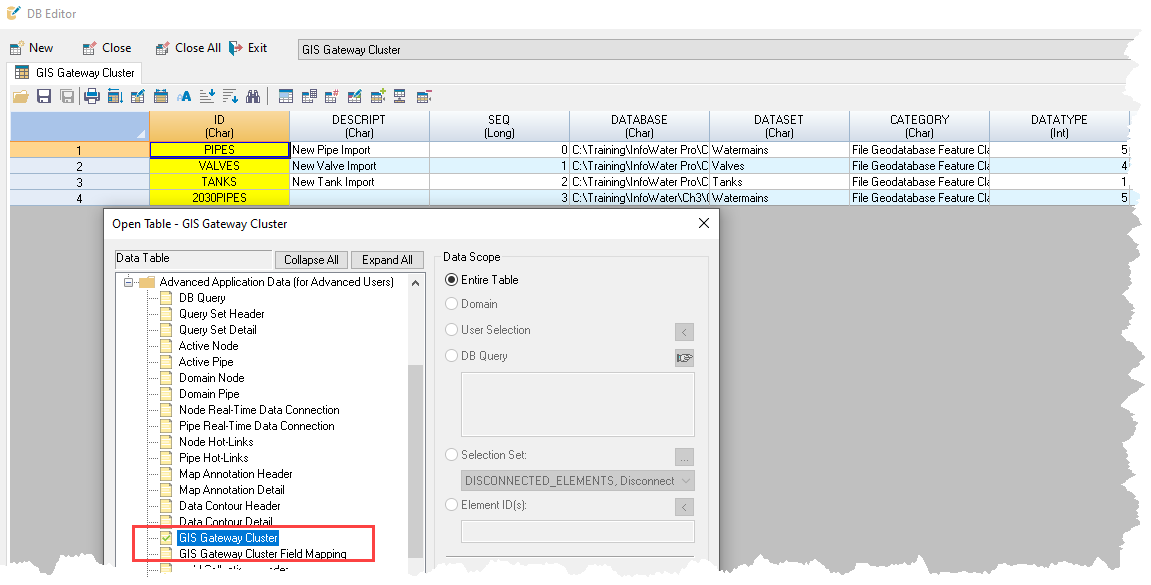 How to move GIS Gateway Exchange Clusters from one model to another in InfoWater Pro