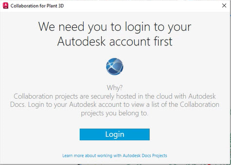"Plant Collaboration has encountered an error." while opening a ...