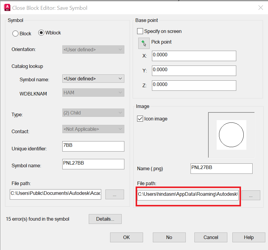 How to change default path for saving symbol blocks and Images on the ... How to change default path for saving symbol blocks and Images on the ...
