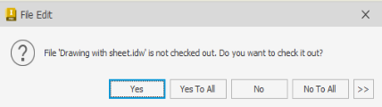 When checked in the drawing, Vault asks automatically to check out of ...