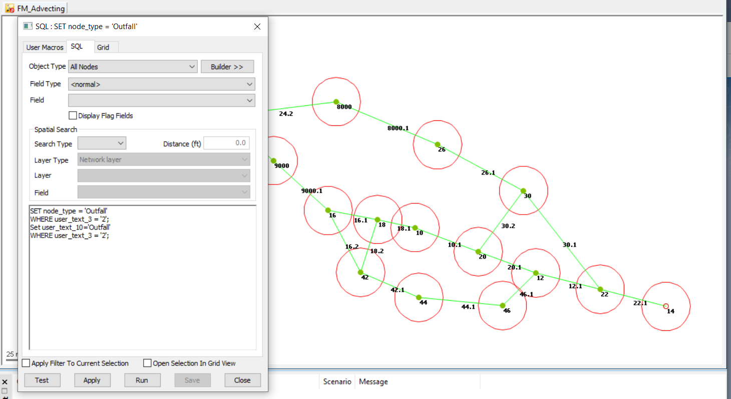 InfoSewerをInfoWorks ICMに読み込む- InfoSewerをODICを使用してICM InfoWorksに読み込む手順3 Import Manhole Hydraulics