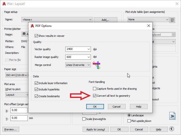 Text gets moved or resized after plotting to PDF in AutoCAD