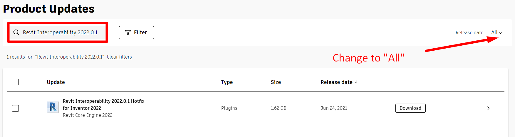 "Revit export failed: ATFRevitRCEHost.exe" when linking the Revit file in Inventor
