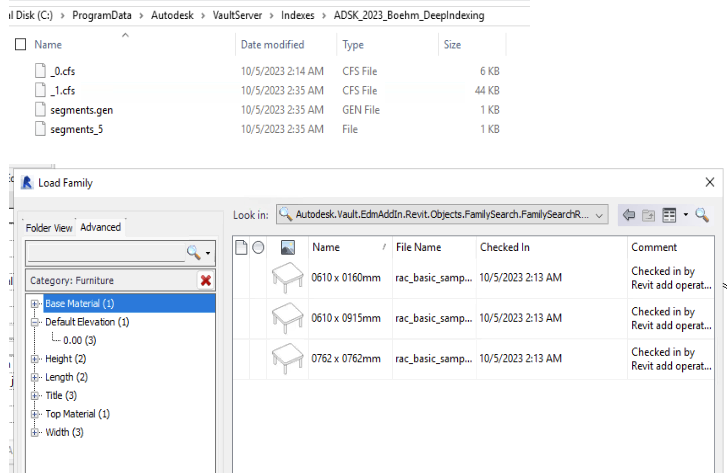 Revit cannot load family files "rfa" from Vault