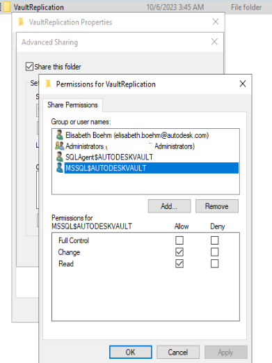 "Credential Validation.. User does not appear to have read access ..." when adding a new Vault ...