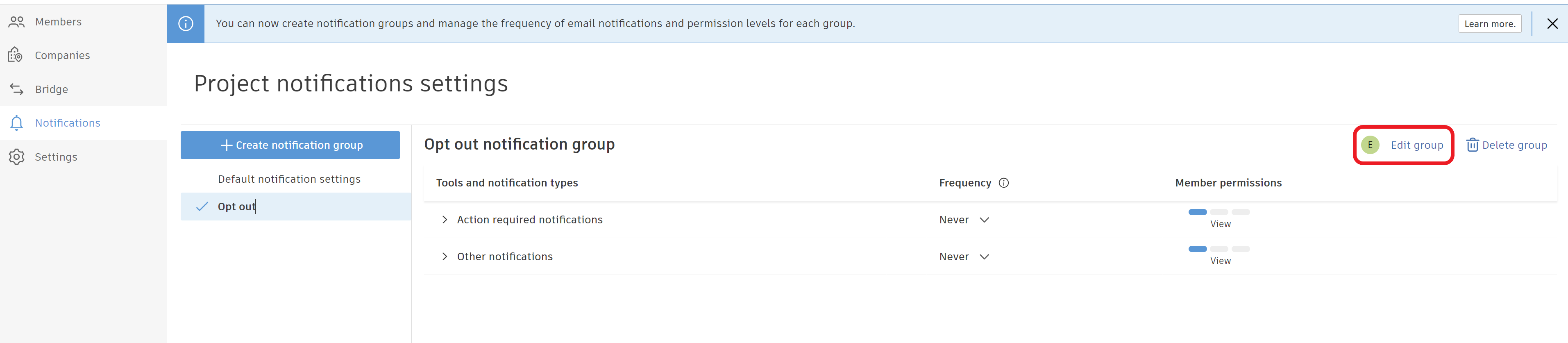 "You don't have permission to change this notification frequency..." appears while trying to ...