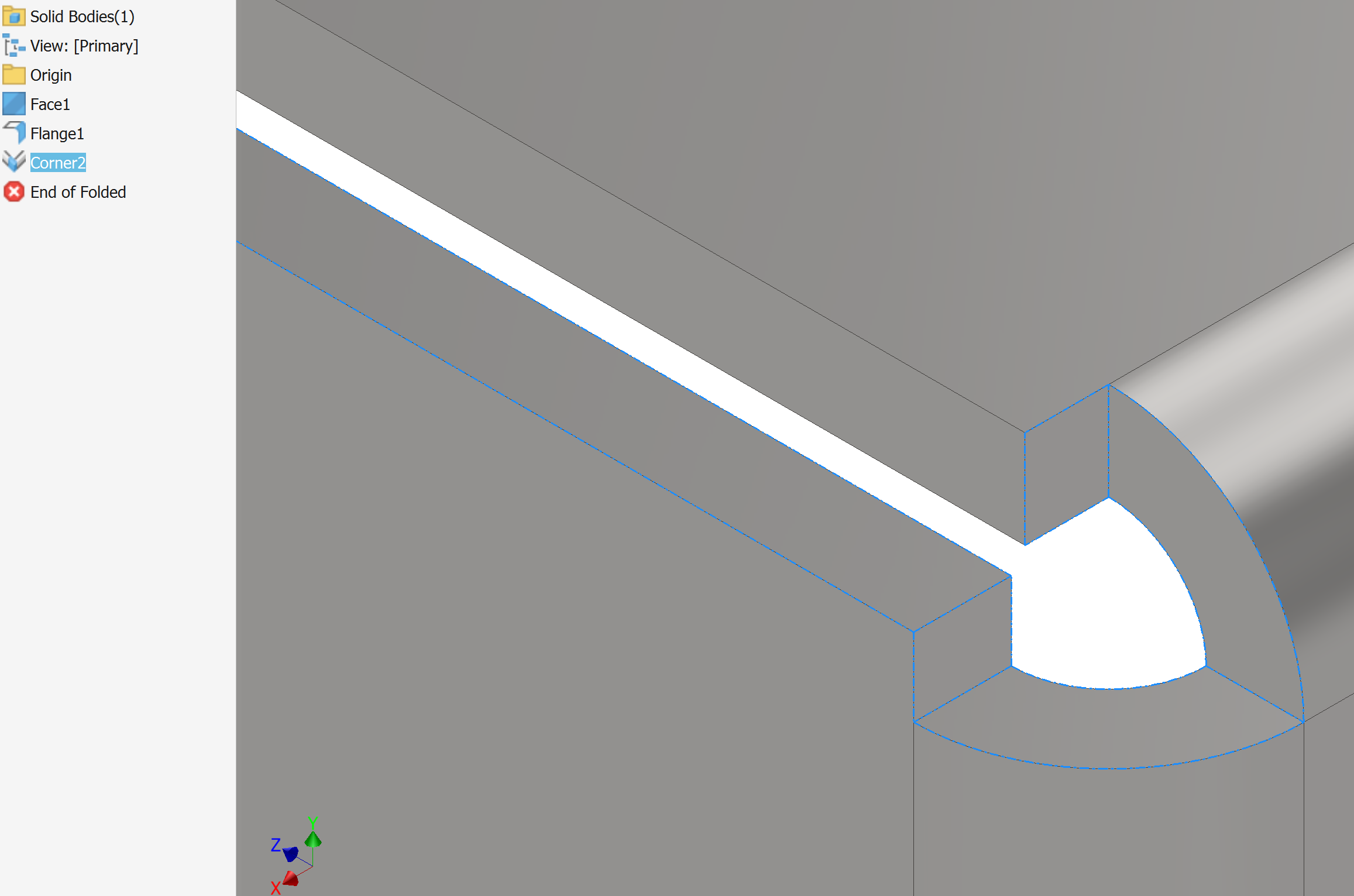 Corner seam can not be created in Inventor 2024 sheet metal