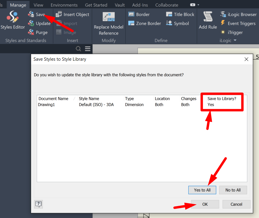 How to change the 3D Annotations Styles for a part template in Inventor