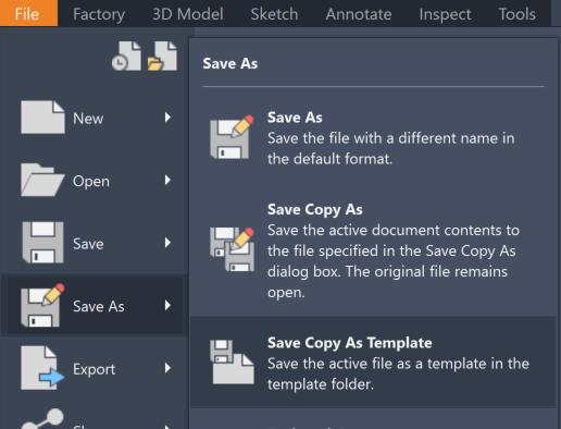 How to change the 3D Annotations Styles for a part template in Inventor