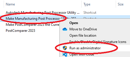 "Postprocessor error - Failed to get translator version from registry" when writing NC programs ...