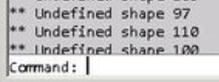 在 AutoCAD 中打开图形时显示“未定义形 [XX]”