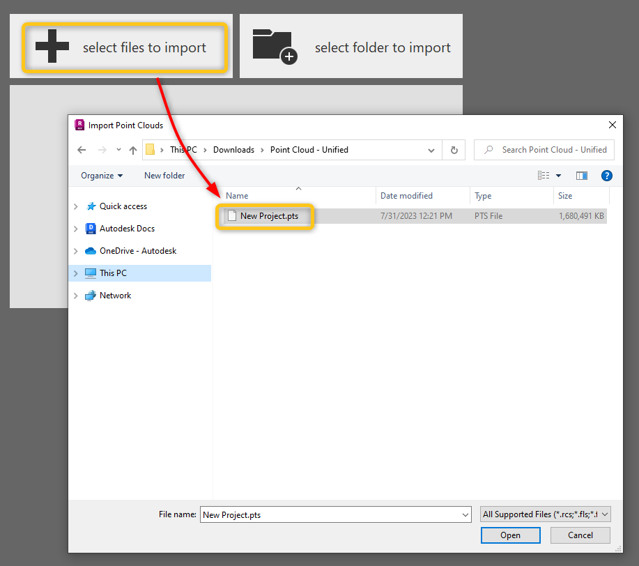 Point cloud attached to DWG file displays misaligned when opened in Navisworks