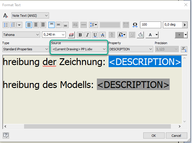 How to show drawing iProperties instead of model iProperties on Inventor drawings