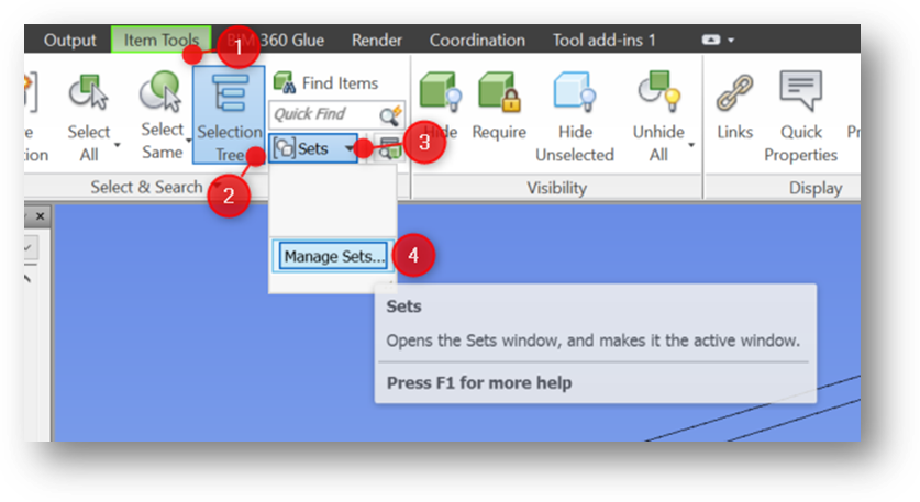 How to save a search in the Properties+ add-on for Navisworks
