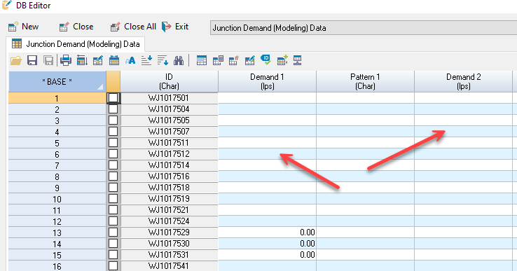 EPANET junction demands are not importing into InfoWater Pro