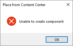 "Unable to create component" after deleting and republishing a family ...