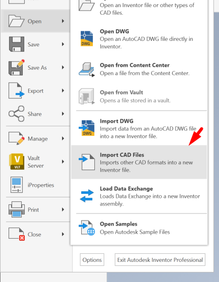 STEP file is opening every time with just one Inventor version after ...