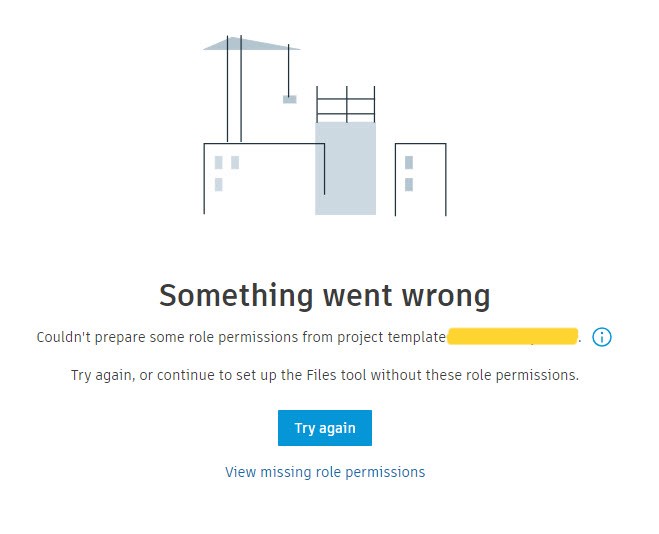 "Something went wrong. Couldn't prepare some role permissions from ...
