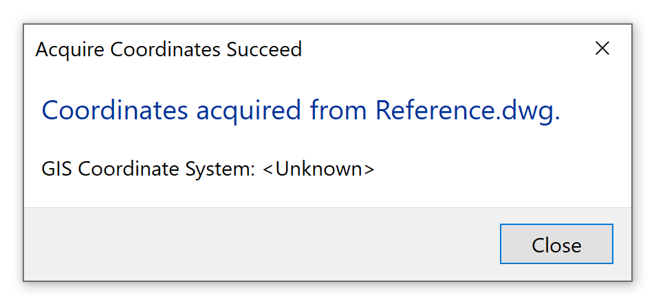 Cannot Geolocate Projects From Dwg Using Acquire Coordinates In Revit