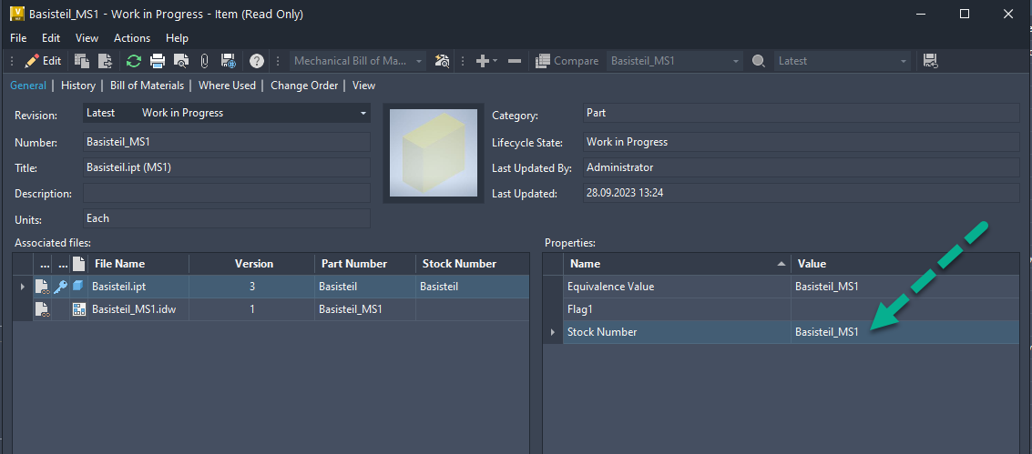 Property values in Vault item "Associated Files" view read values ...