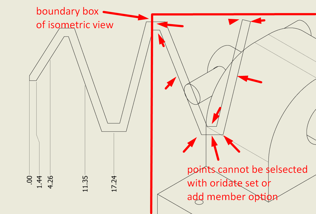No possibility to select points while using Ordinate Set or Chain Set ...