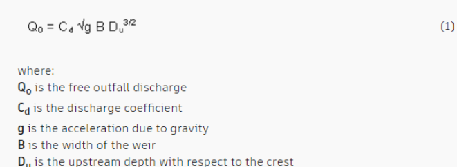 How to estimate weir discharge coefficient in InfoWorks ICM