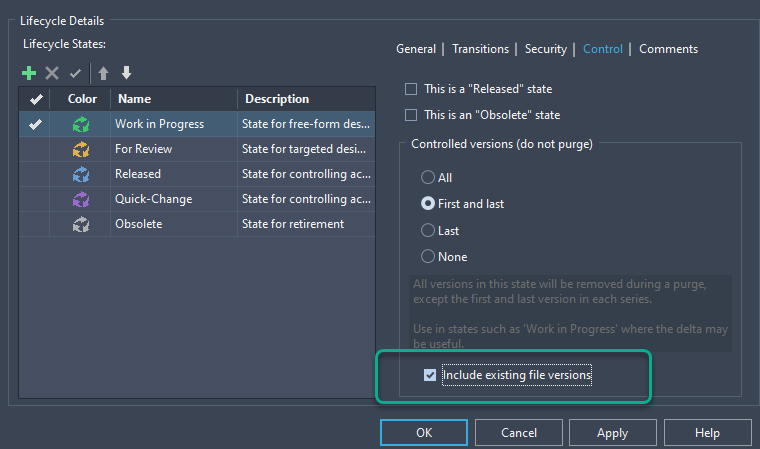 "There is no valid lifecycle state to rollback" to when using 'Rollback Lifecycle State Change ...