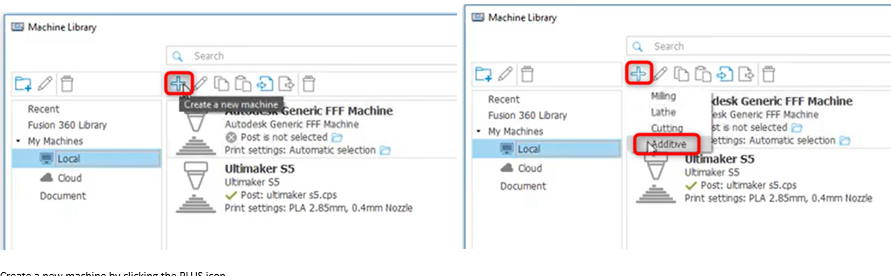 How to add an unsupported additive manufacturing printer to Fusion