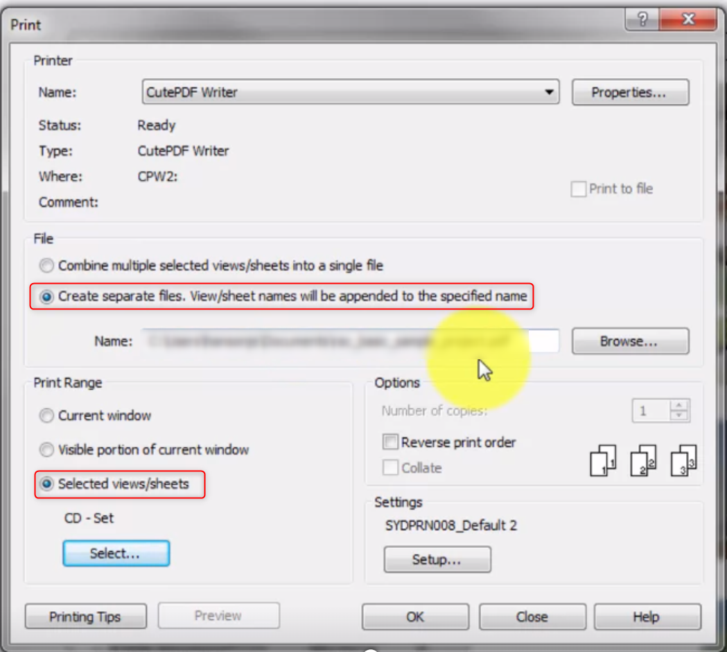 How to create a separate PDF for each view in Revit