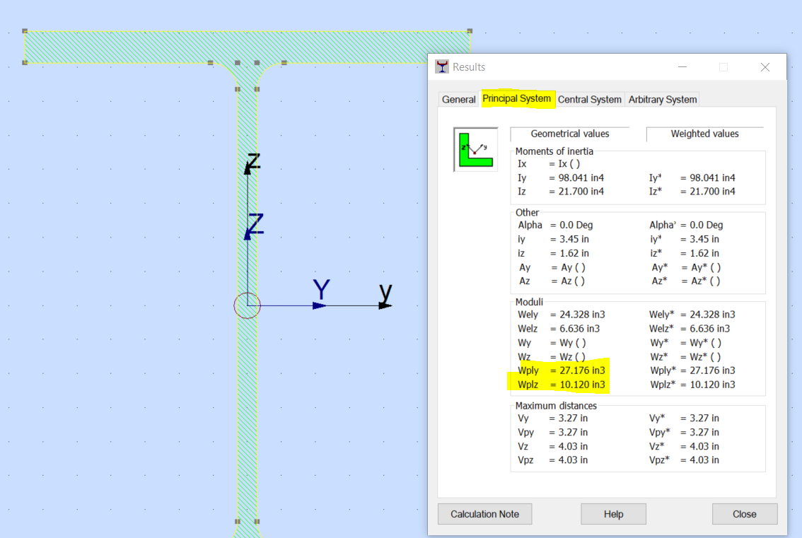Is it possible to calculate plastic section modules wply and wplz in ...