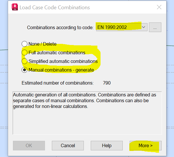 Simple load cases not available while reactions export to Concrete footing provided ...