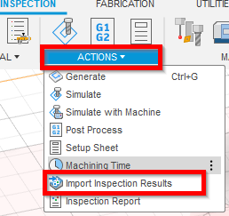 How to import inspection results into Fusion