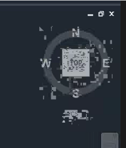 ViewCube는 AutoCAD 제품 및 DWG TrueView용으로 픽셀화되어 있습니다.