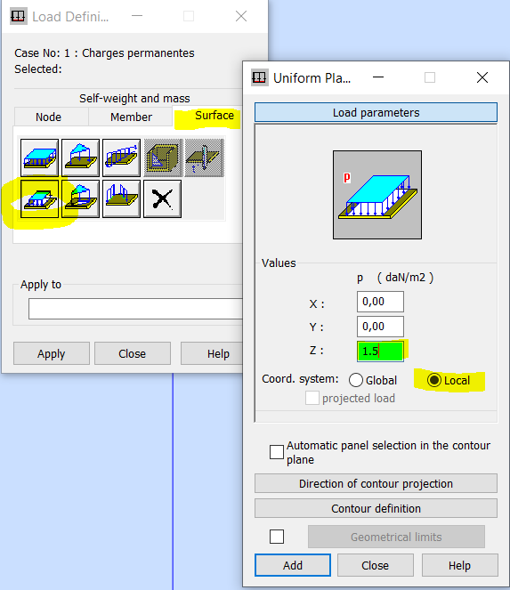How to define different zones for wind action on cladding or panel in Robot Structural Analysis