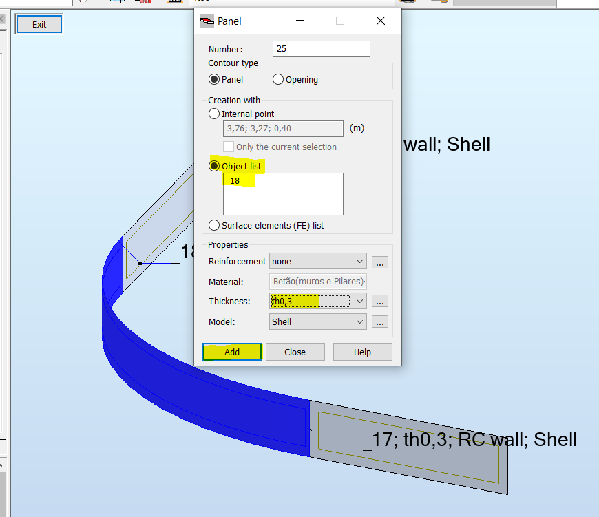 Curved wall not recognized as panel after model export from Revit to Robot Structural Analysis