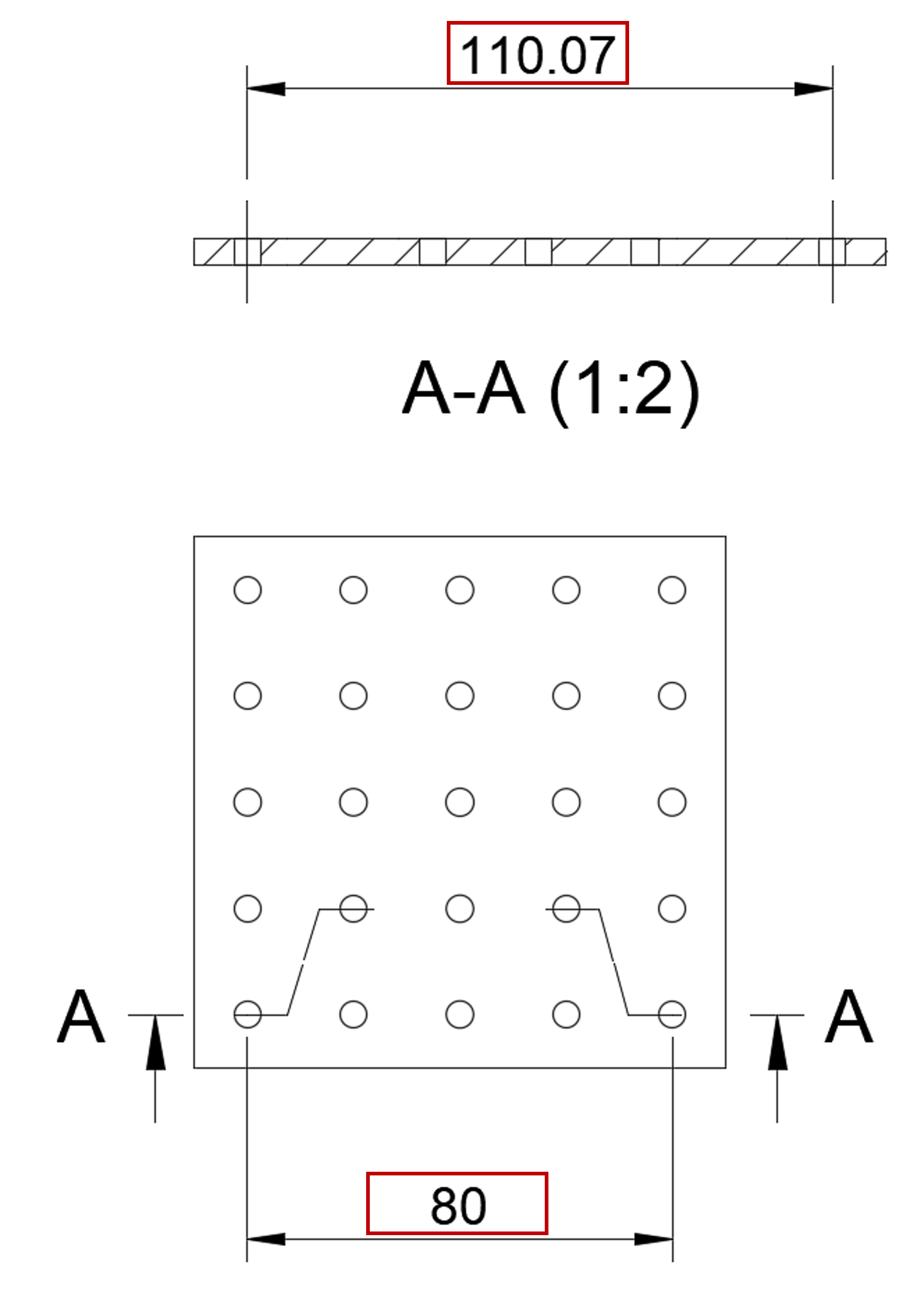 Incorrect Dimension In Section View Made With Lines At Angles In Fusion Drawing