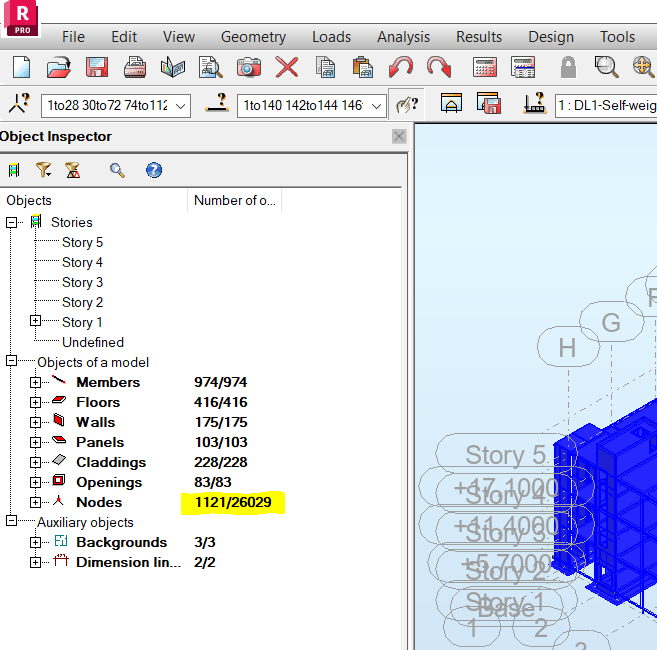 Too fine mesh followed by incoherent mesh warning for selected panels in Robot Structural Analysis