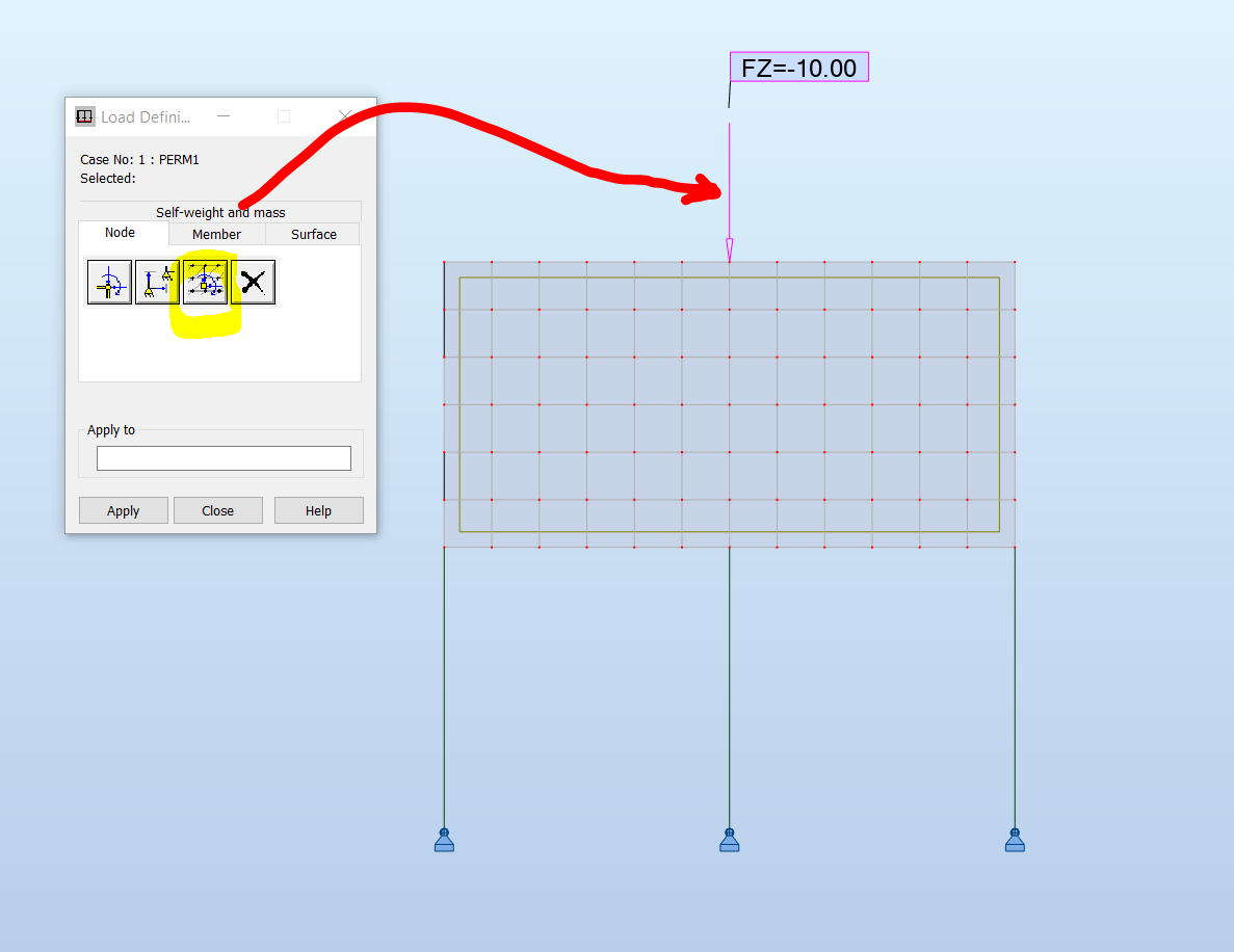 Incorrect results for concentrated force in point defined on wall or slab in Load Take Down ...